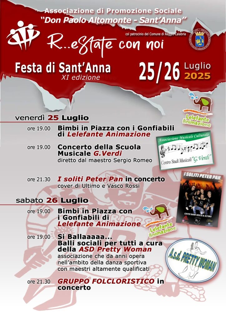 Festa di Sant'Anna: ecco il programma definitivo della due giorni ...
